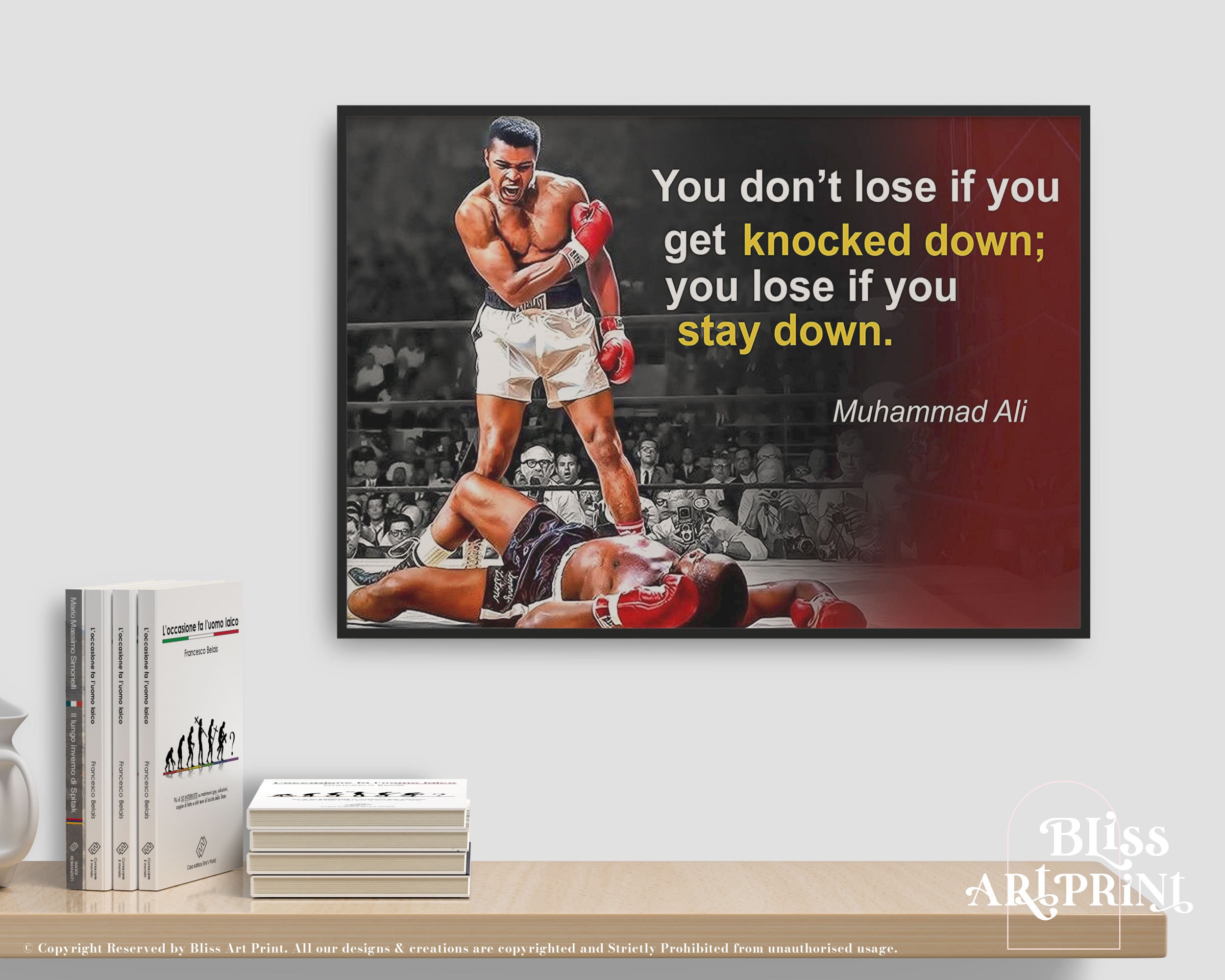Muhammad Ali Quotes Poster, Champion Muhammed Poster, Boxer Muhammed ...