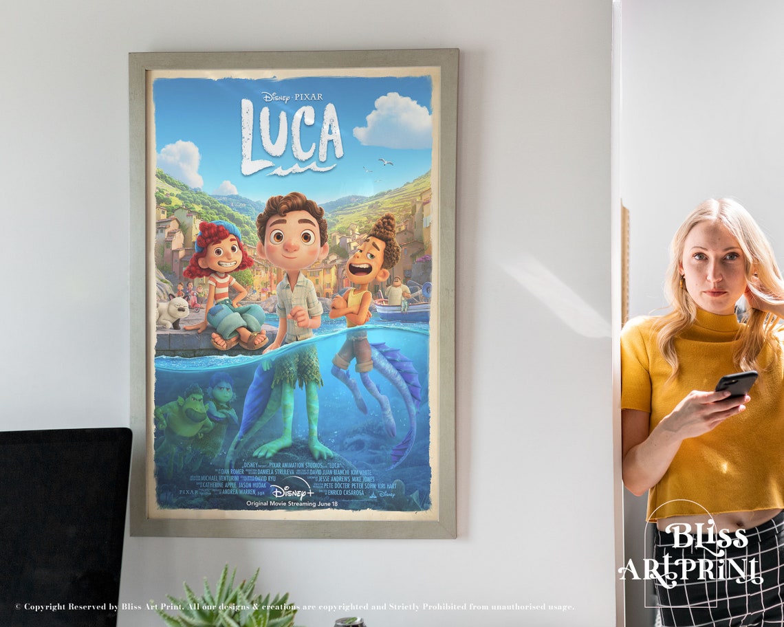 Luca Movie Poster Luca Poster Luca Art Print Luca Cartoon | Etsy