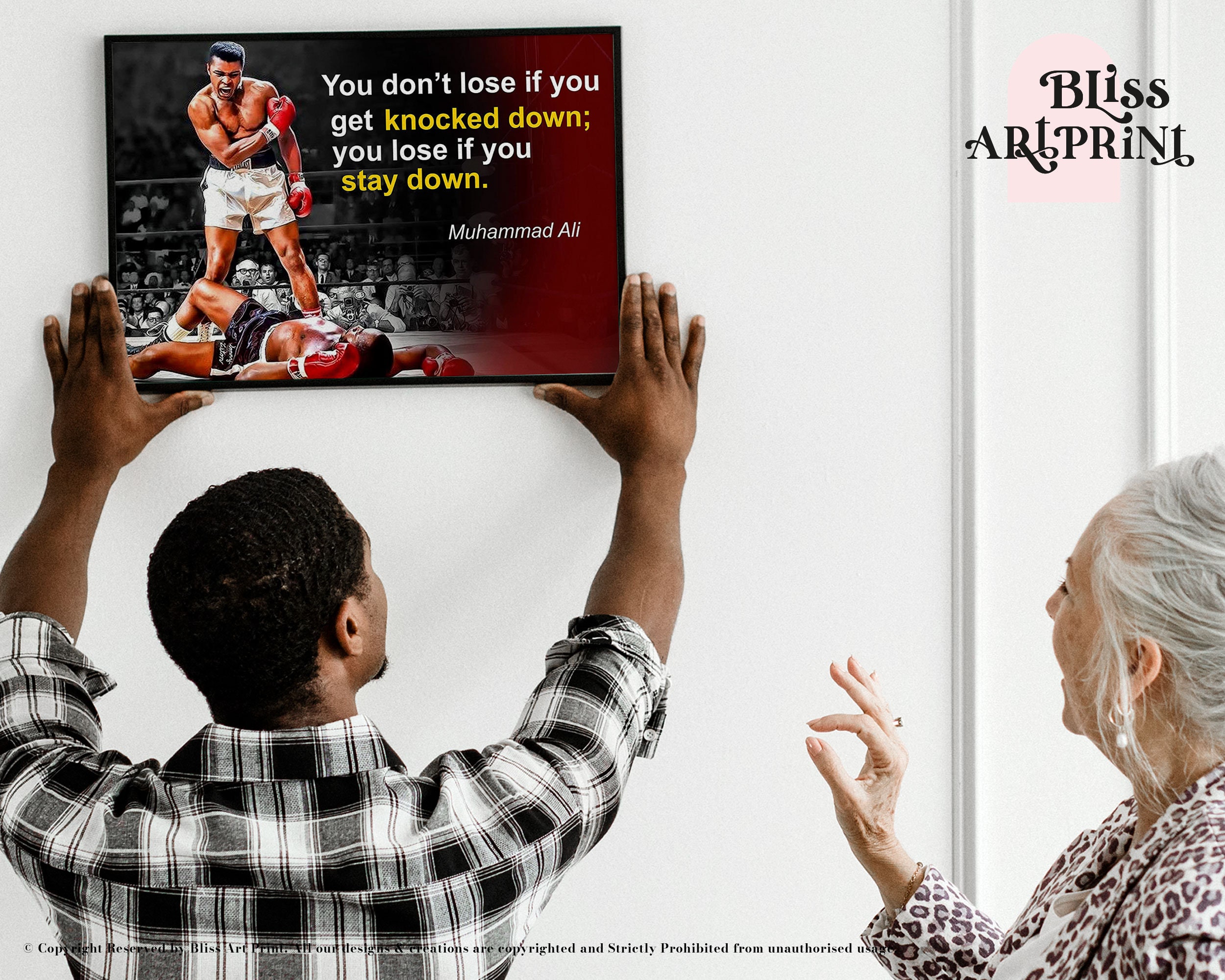 Muhammad Ali Quotes Poster, Champion Muhammed Poster, Boxer Muhammed ...