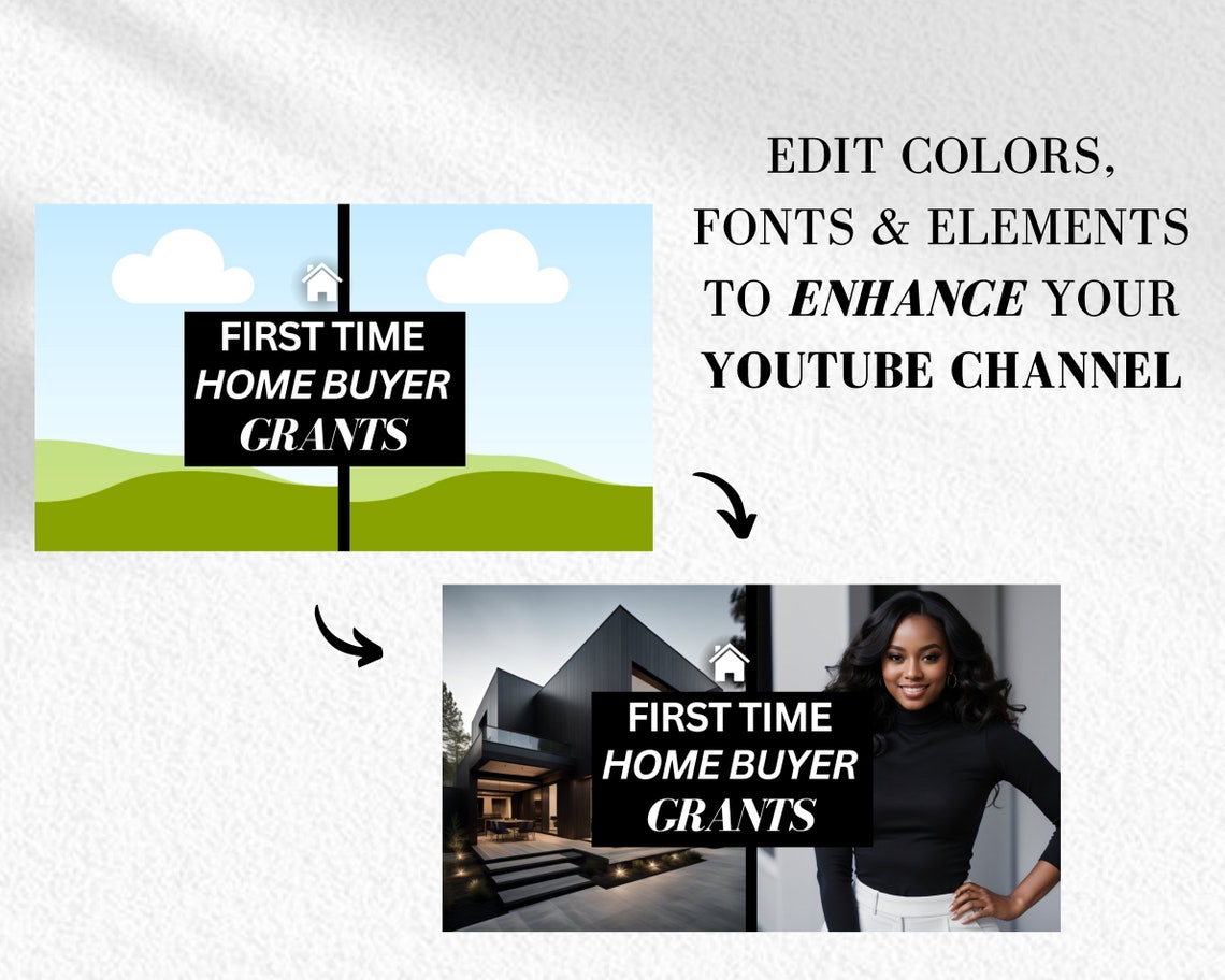 Real Estate Thumbnail Templates | Youtube Thumbnail Templates | Real ...