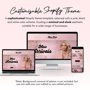 Pink Shopify Theme | All Pink Website Template | Boutique, Beauty ...