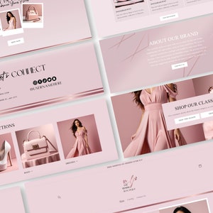 Shopify Theme | Rose Gold Shopify Website Template 2.0 | Pink & Rose ...
