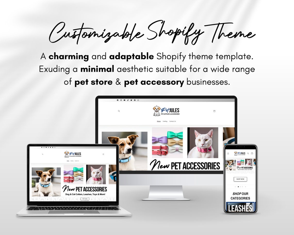 Shopify Theme Pet Store, Website Template for Pet Stores, Pet ...