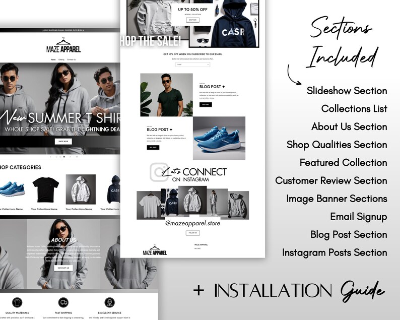 Ecommerce Template Theme | Ecommerce Website Template for Shopify ...