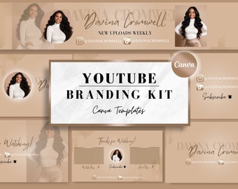 Editable Youtube Canva Templates Intros, Outros and Banners Youtube ...