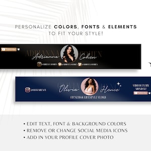 Youtube Branding Kit | Editable Banners, Intros, Outros & Thumbnail ...