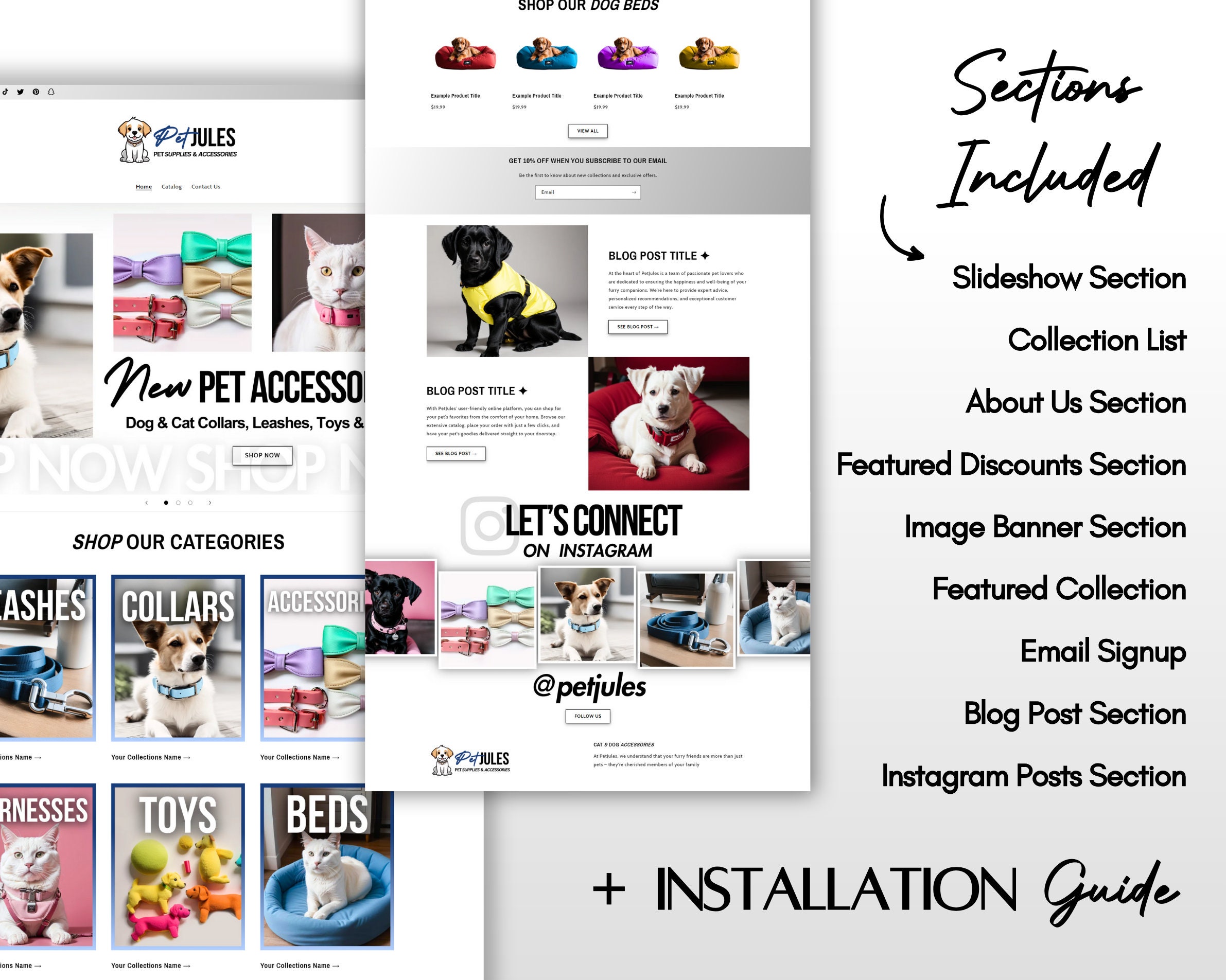Shopify Theme Pet Store, Website Template for Pet Stores, Pet ...
