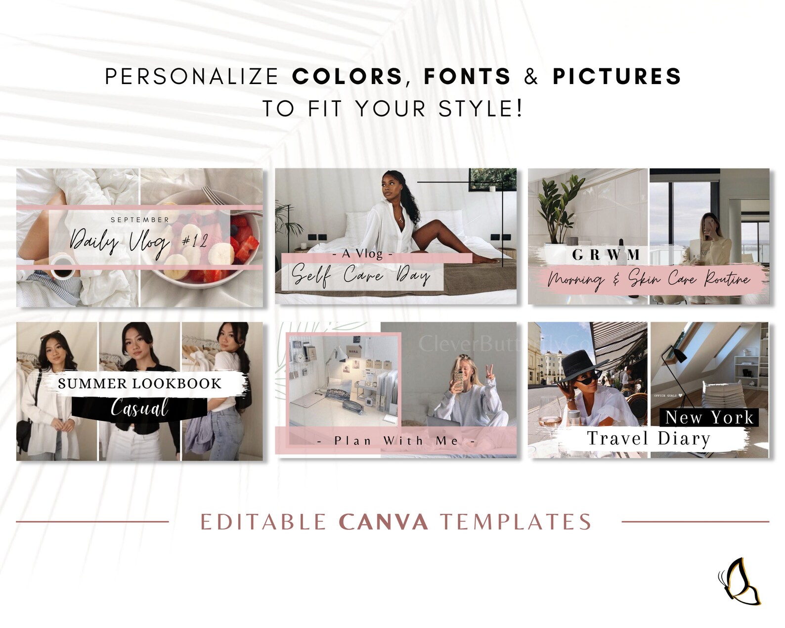 Youtube Thumbnail Kit L 12 Personalized Thumbnails L Branding - Etsy UK