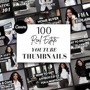 Real Estate Thumbnail Templates | Youtube Thumbnail Templates | Real ...