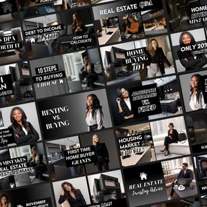 Real Estate Thumbnail Templates Youtube Thumbnail Templates - Etsy