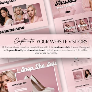 Pink Shopify Theme | All Pink Website Template | Boutique, Beauty ...