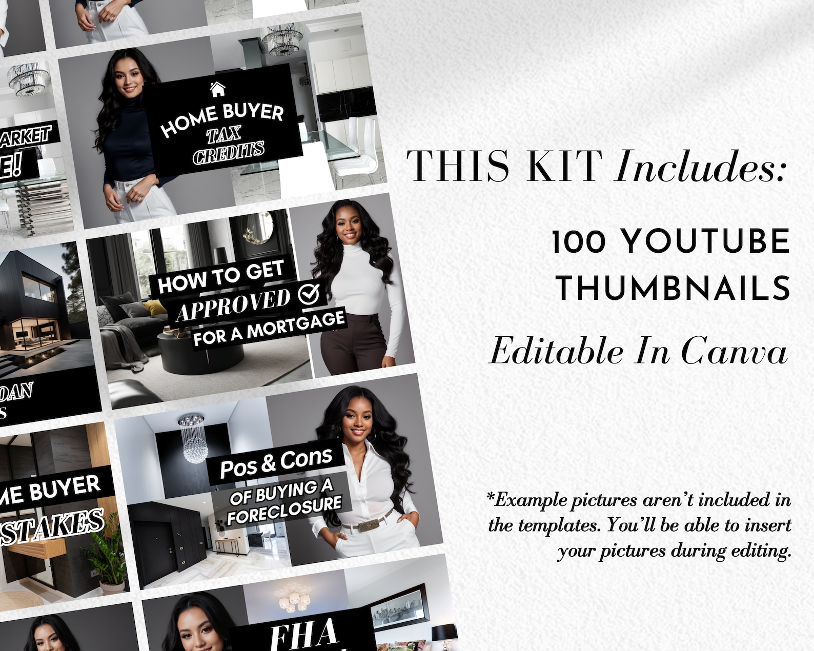 Real Estate Thumbnail Templates | Youtube Thumbnail Templates | Real ...