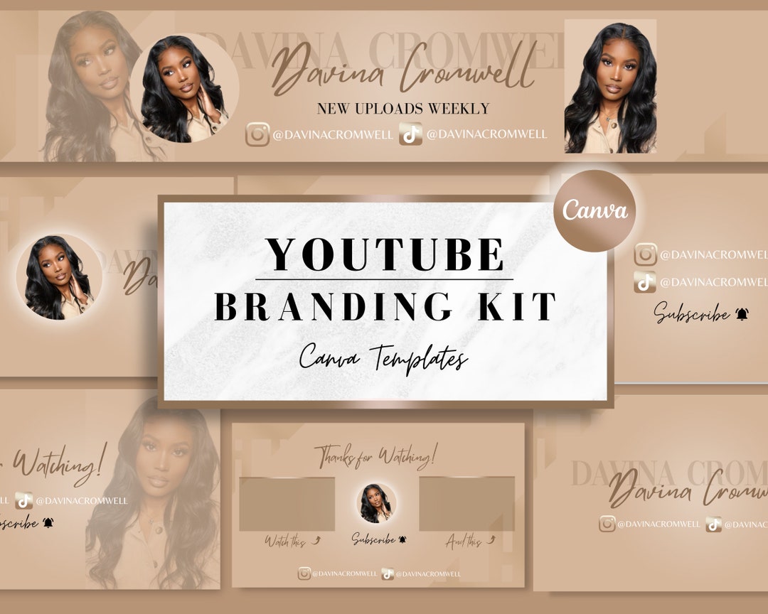 Youtube Branding Kit Youtube Banners Intros & Outros L - Etsy