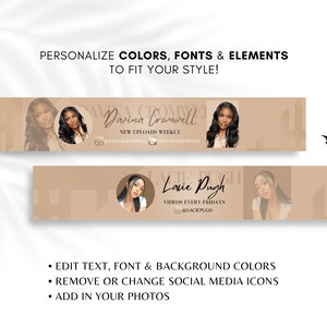 Youtube Branding Kit Youtube Banners Intros & Outros L - Etsy