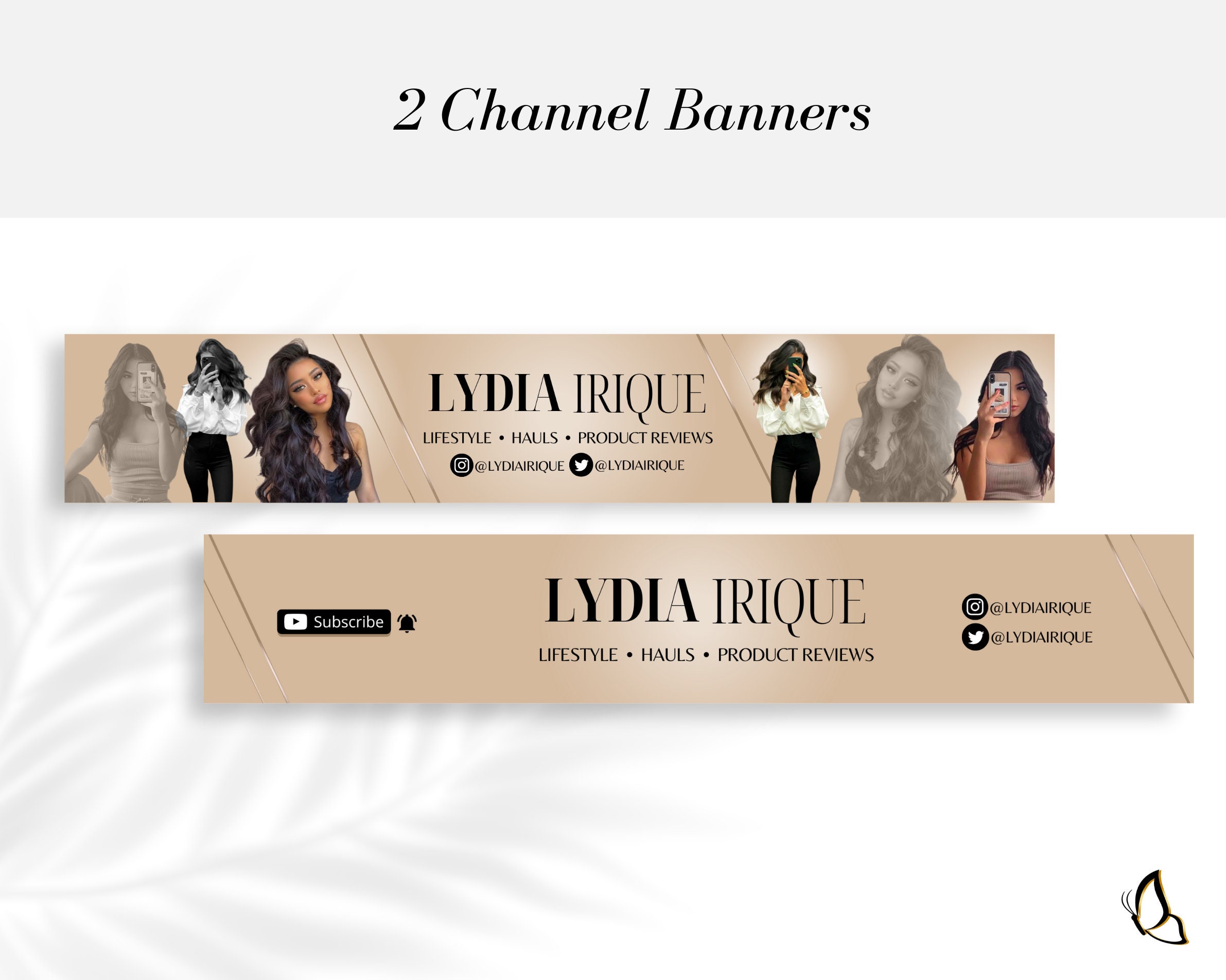 Youtube Branding Kit Youtube Banners Intros & Outros L - Etsy
