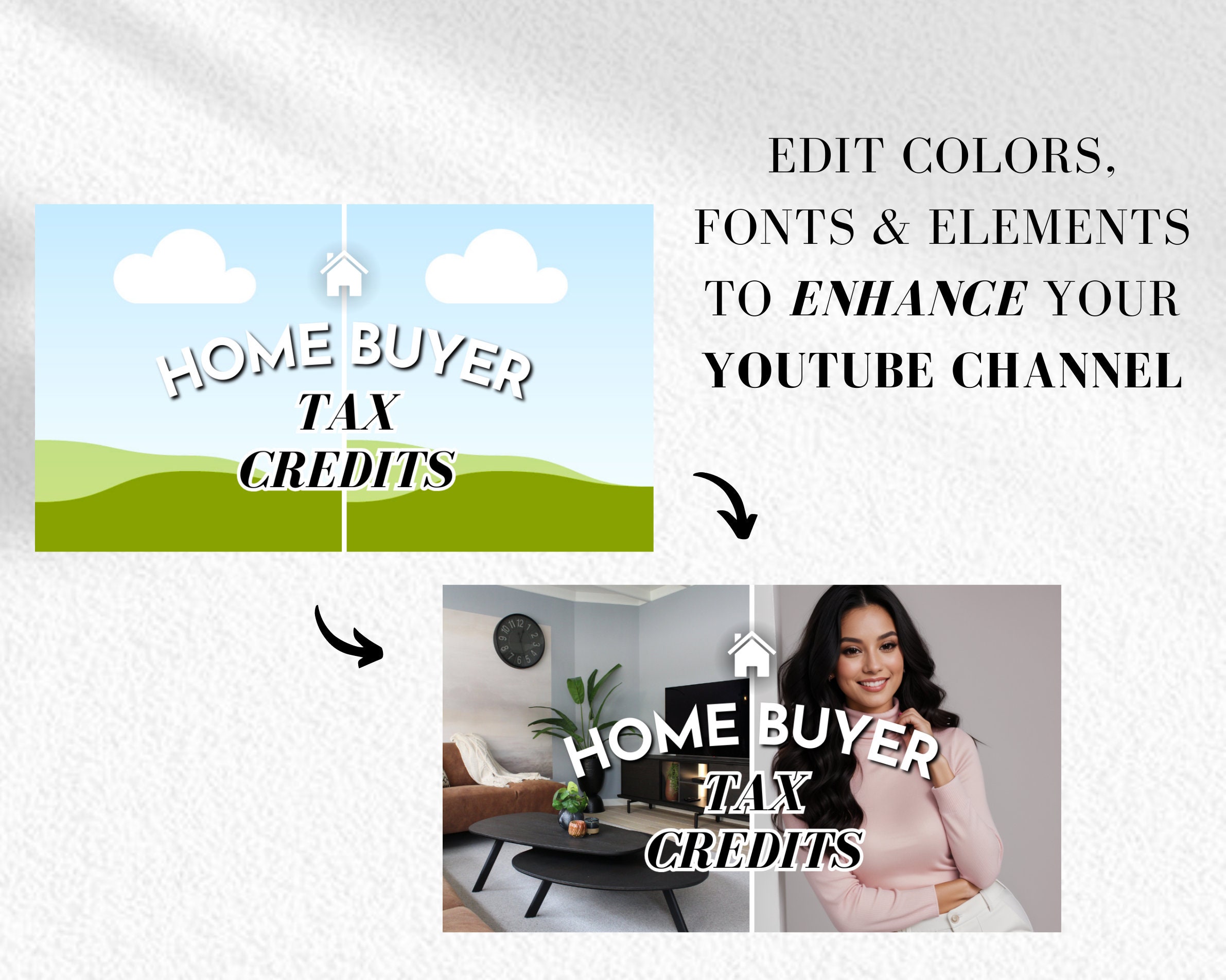Real Estate Thumbnail Templates | Youtube Thumbnail Templates | Real ...