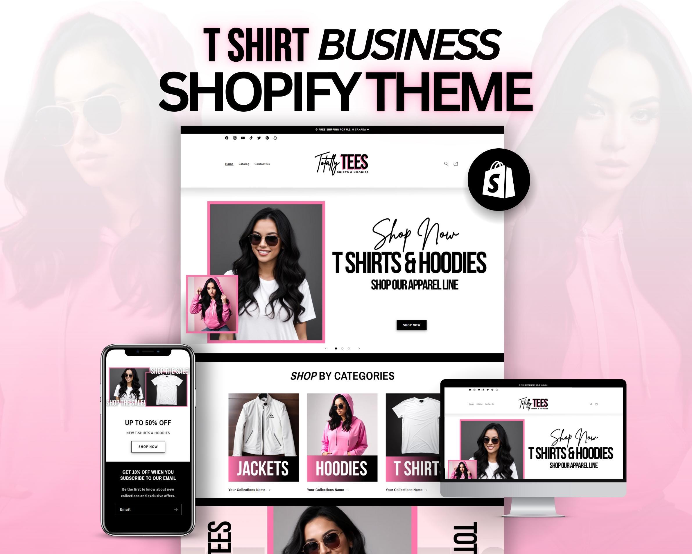 Shopify Theme Clothing/t Shirt | Shopify Website Template for Clothing ...
