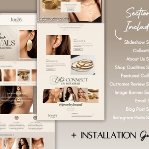 Shopify Jewelry Website Theme | Shopify Website Template for Jewelry ...