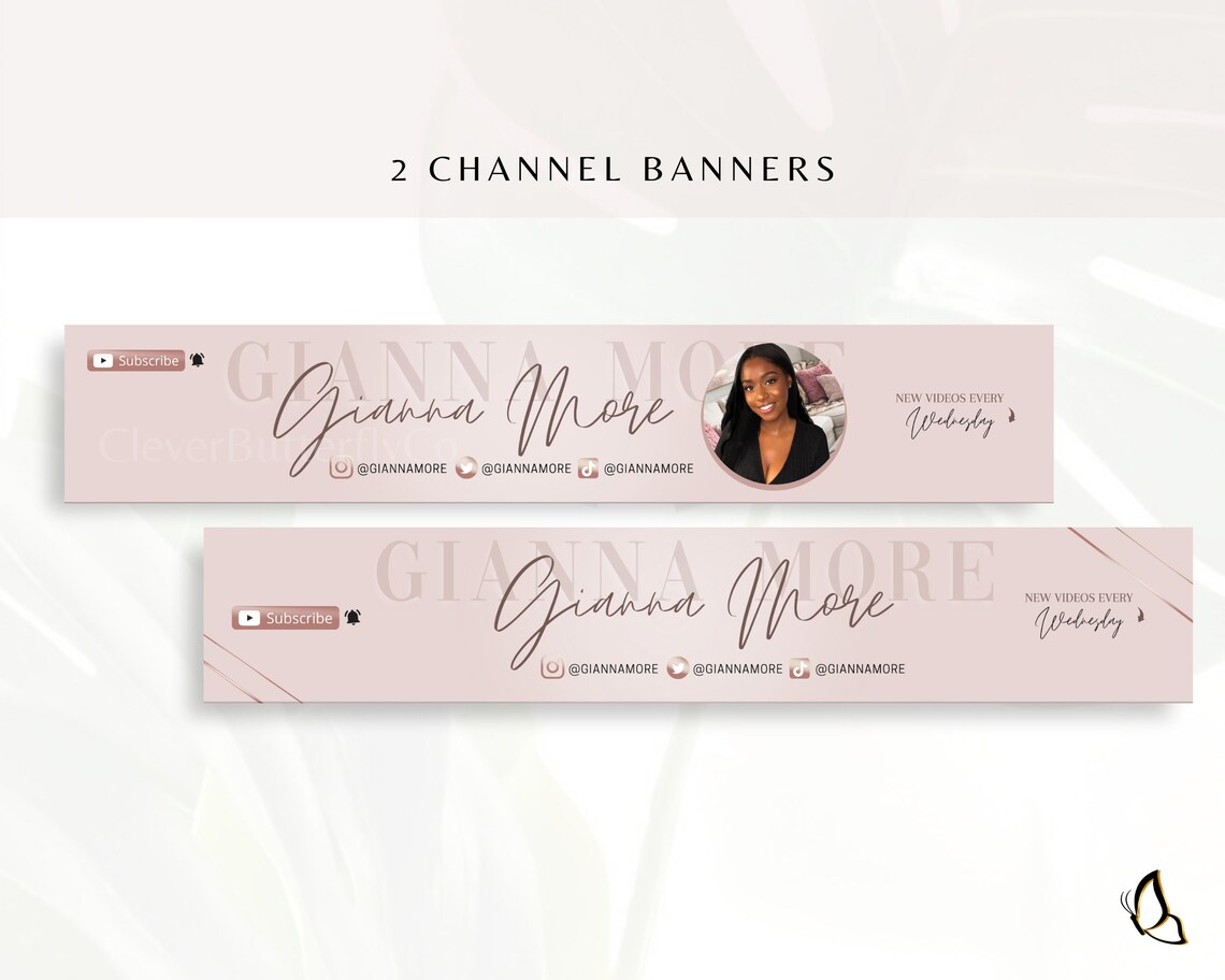 Youtube Branding Kit L Editable Banners Intros Outros & - Etsy