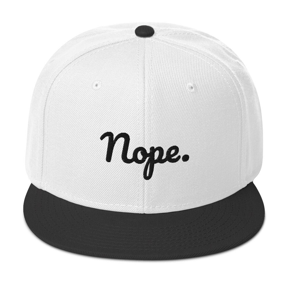 Nope Snapback Hat Сool Trending Baseball Caps - Etsy UK