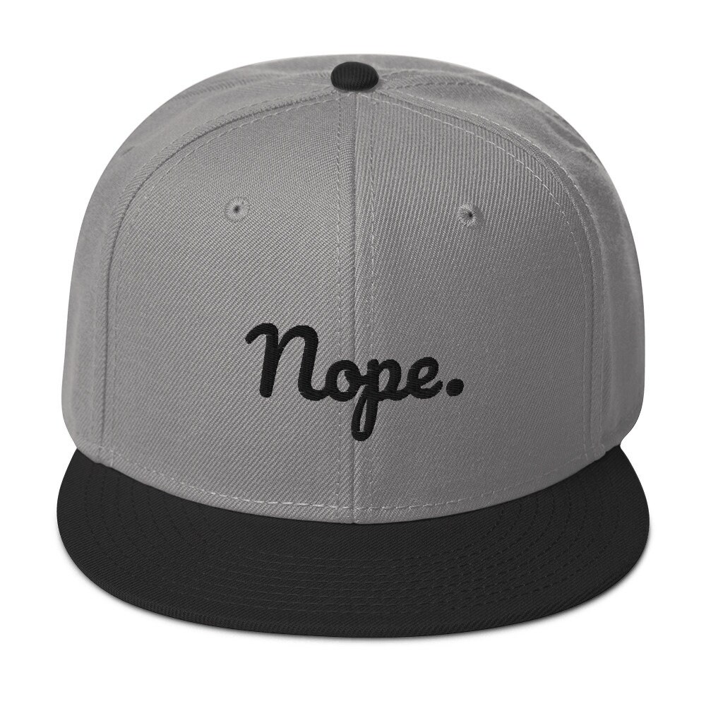 Nope Snapback Hat Сool Trending Baseball Caps - Etsy UK