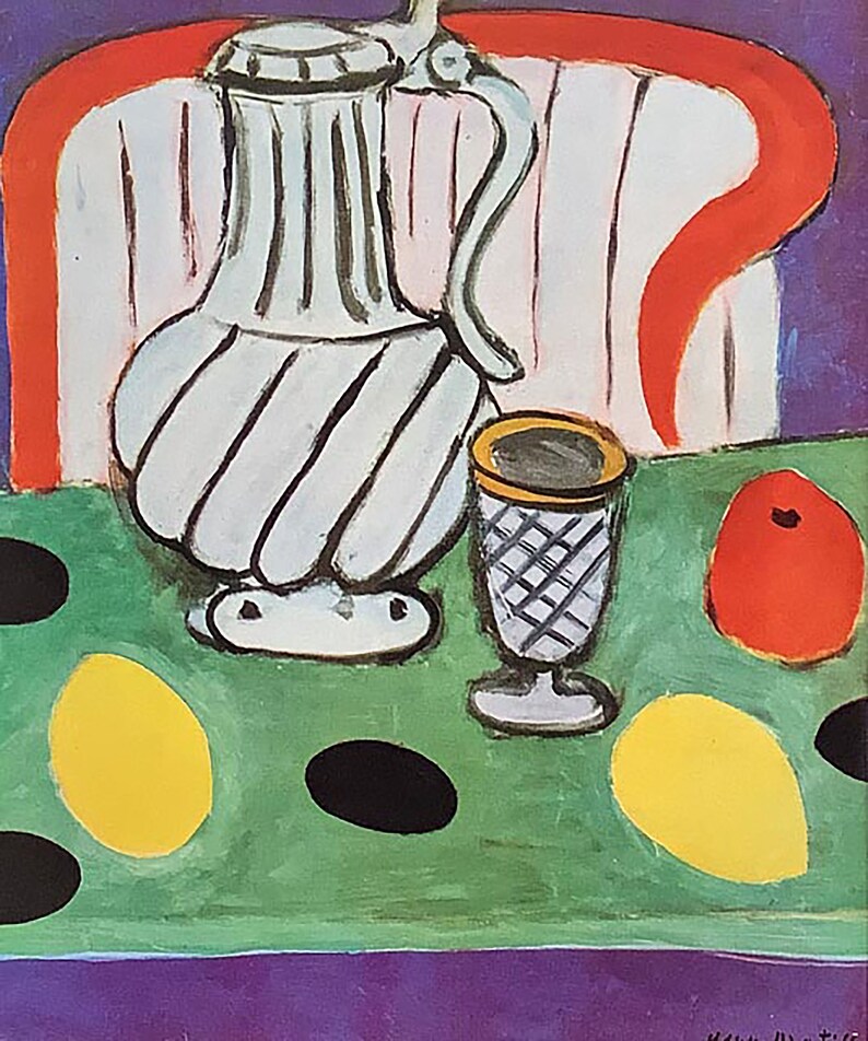 HENRI MATISSE Hand Signed Henri Matisse Print Nature Morte Lemons and ...