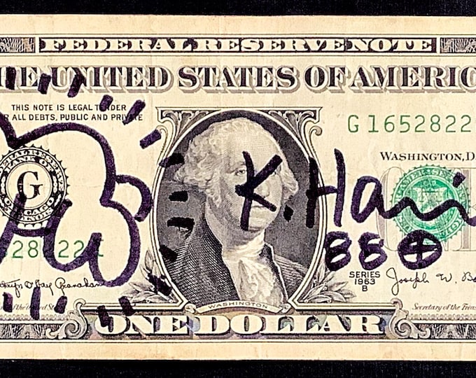 Keith Haring - Hand Signed Signature - Signed in Live Ink - Authentic ...