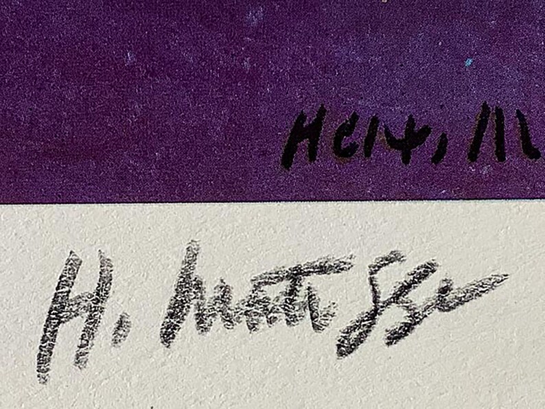 HENRI MATISSE Hand Signed Henri Matisse Print Nature Morte Lemons and ...