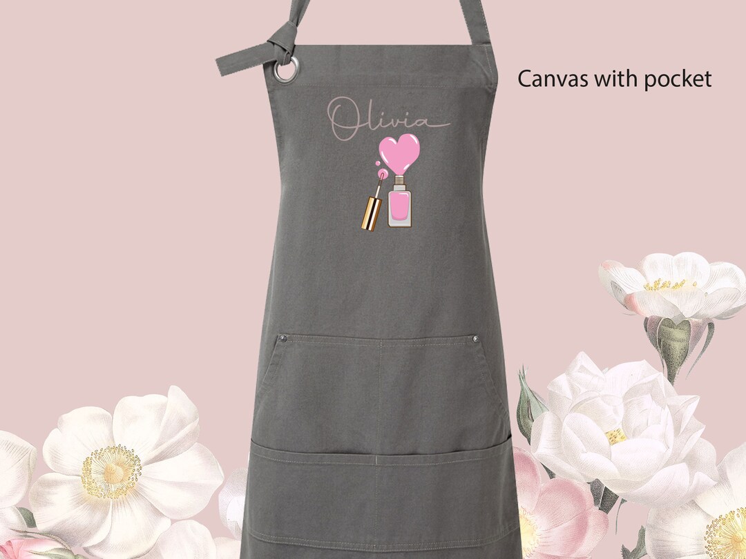 Nail Tech Apron, Nail Technician Gift, Personalised Apron, Custom Apron ...