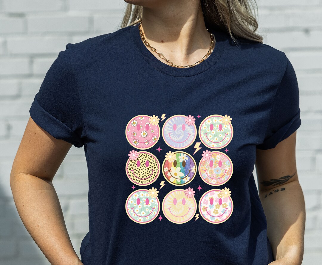 Smile Face Shirt, Smile Shirt, Smiley Face Tshirt, Happy Shirt ...