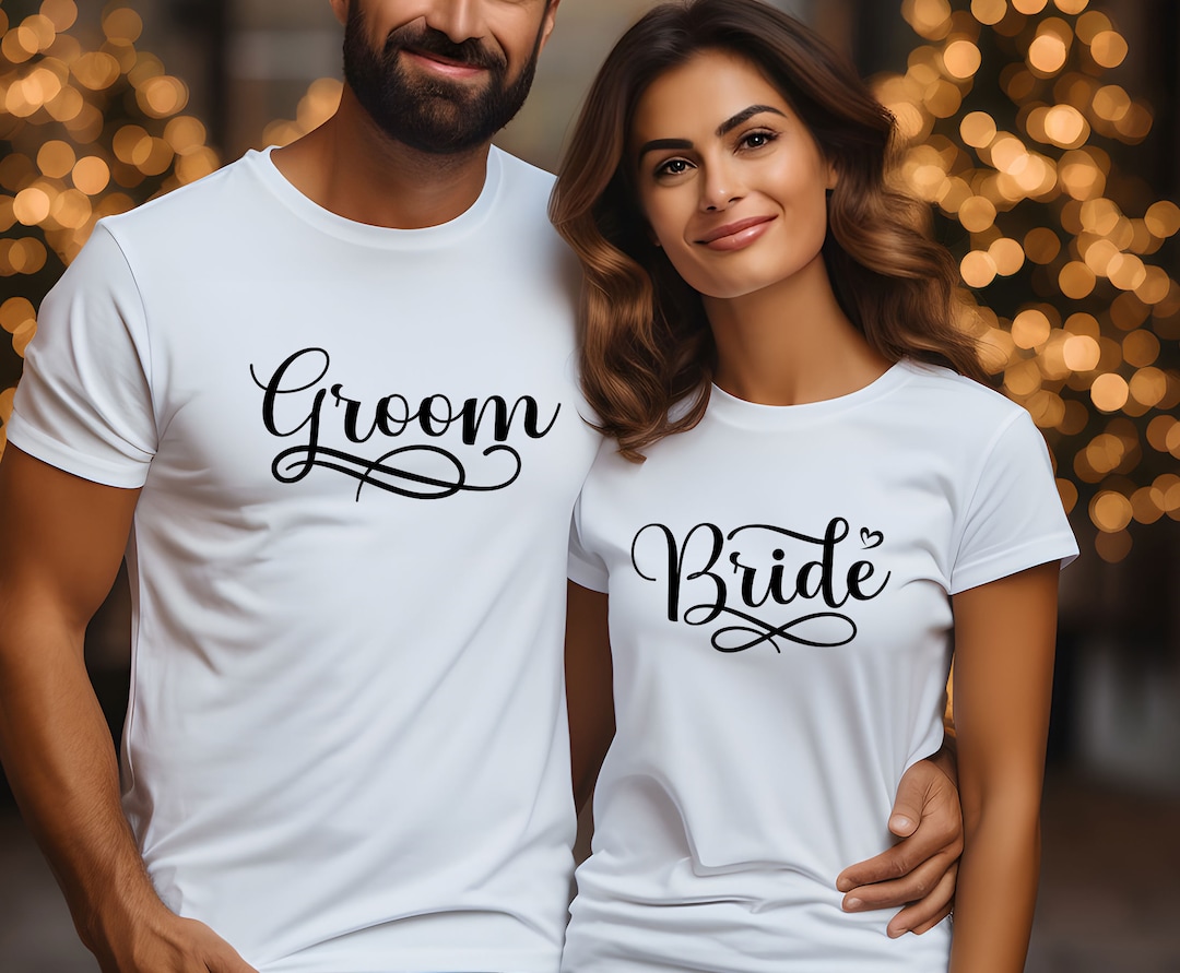 Bride and Groom Shirt, Honeymoon Tshirt, Bride T-shirt, Groom T Shirt ...