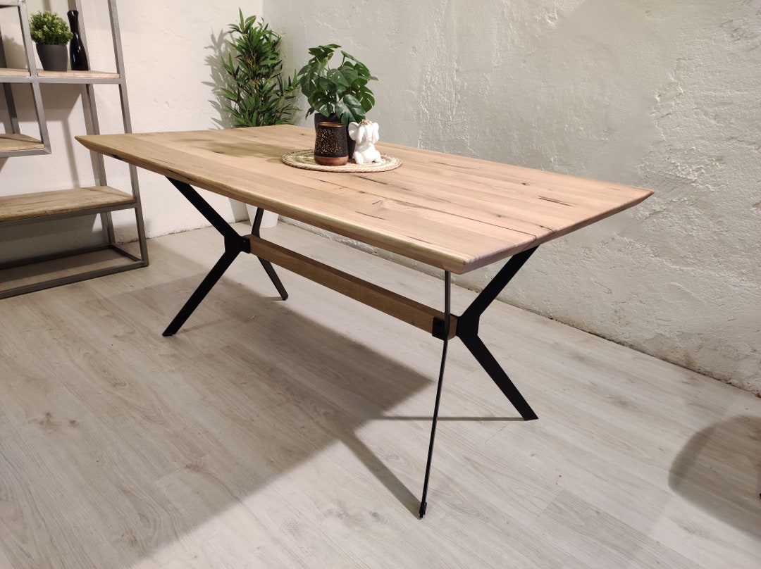 Dining Table Sira Oak 140 – 180 Cm With Swiss Edge Kitchen Table Solid ...