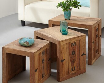 Container Side Table - Etsy