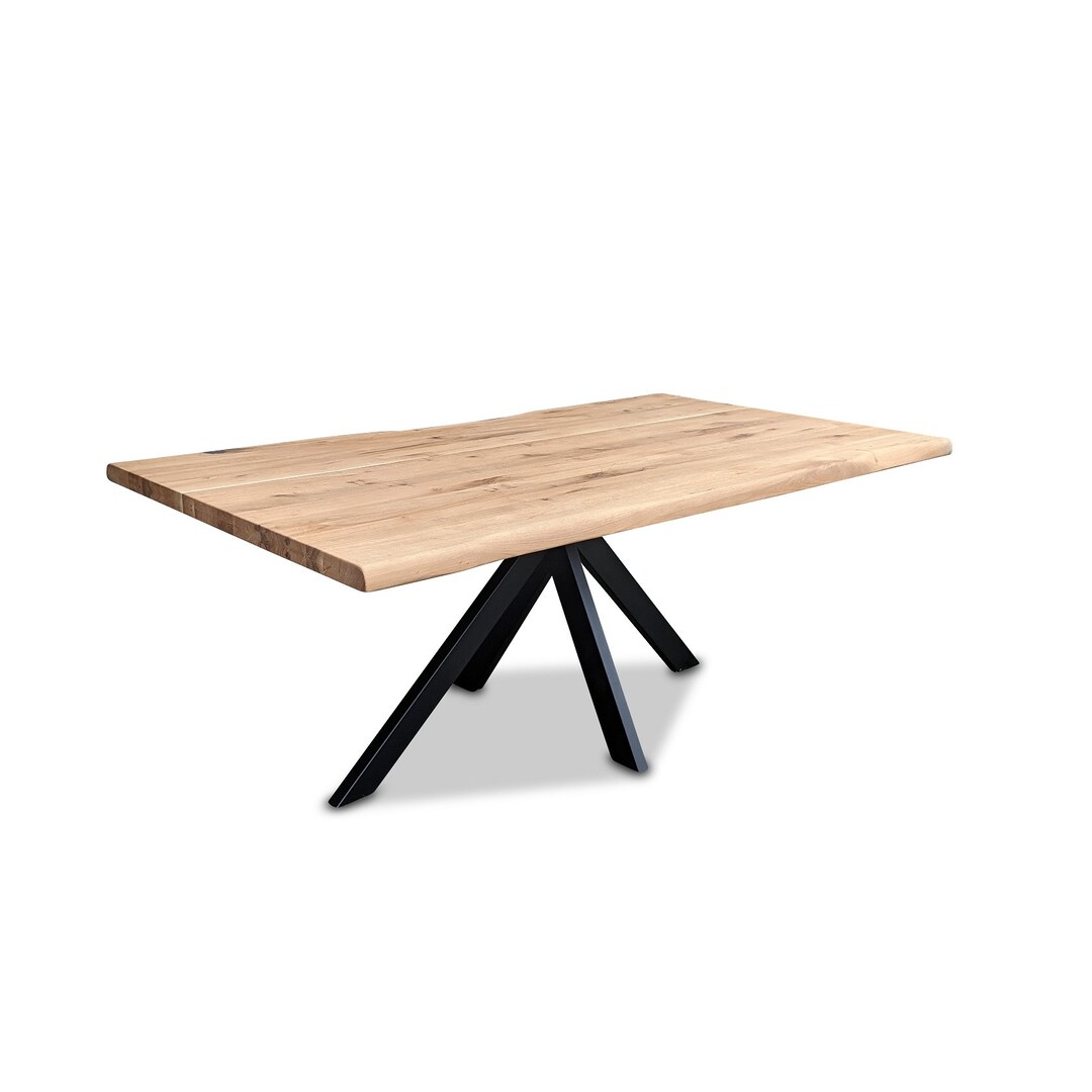 Spider Dining Table 160-240 Cm Solid Oak Wood With Spider Frame Kitchen ...
