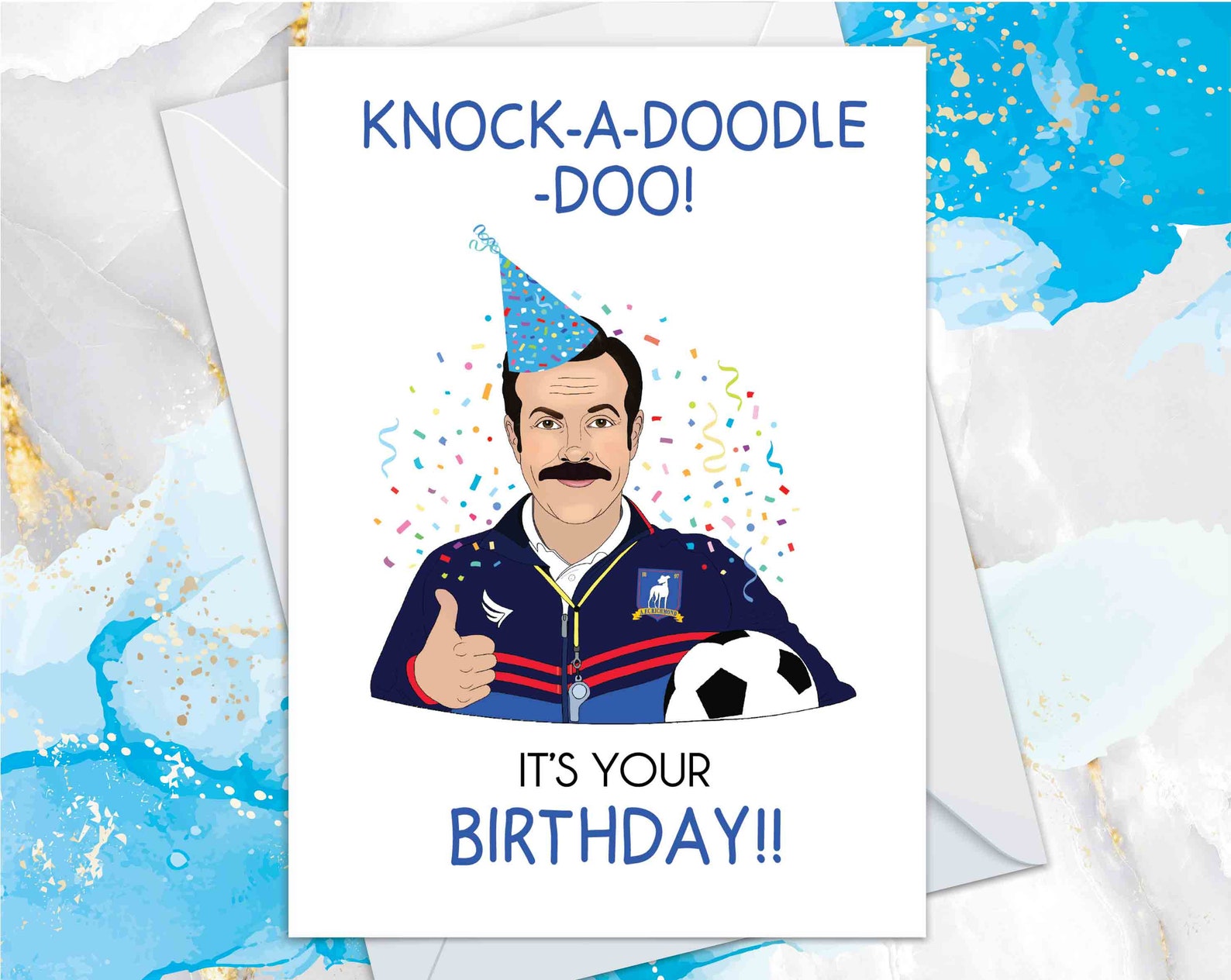 Ted Lasso Card ted Lasso Birthday Card for Him Funny | Etsy