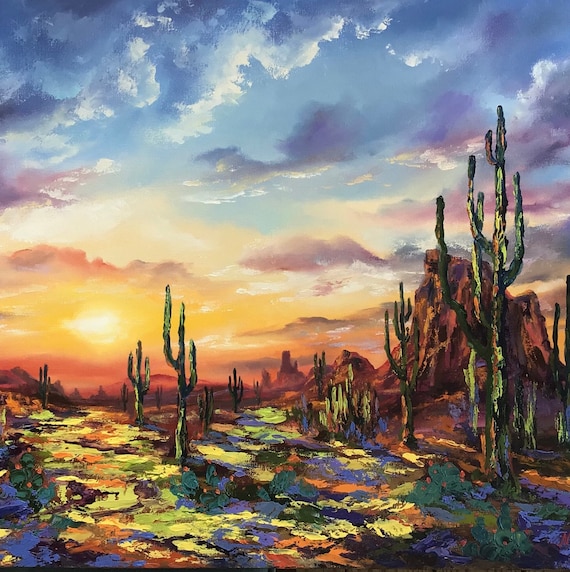 Sonoran Desert Landscape Paintings