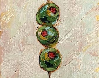 Olives Painting Kitchen Original Art French Farmhouse Decor Olive ...