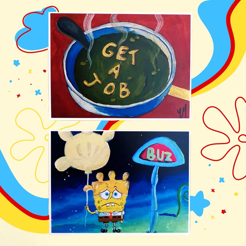Spongebob Poster - Etsy