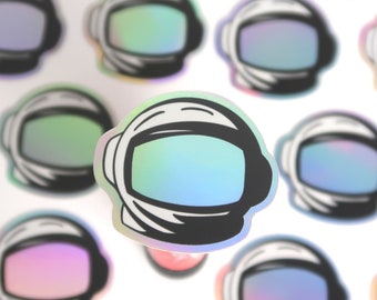 Cat Sticker Astro Cat Holographic Sticker Astronaut - Etsy