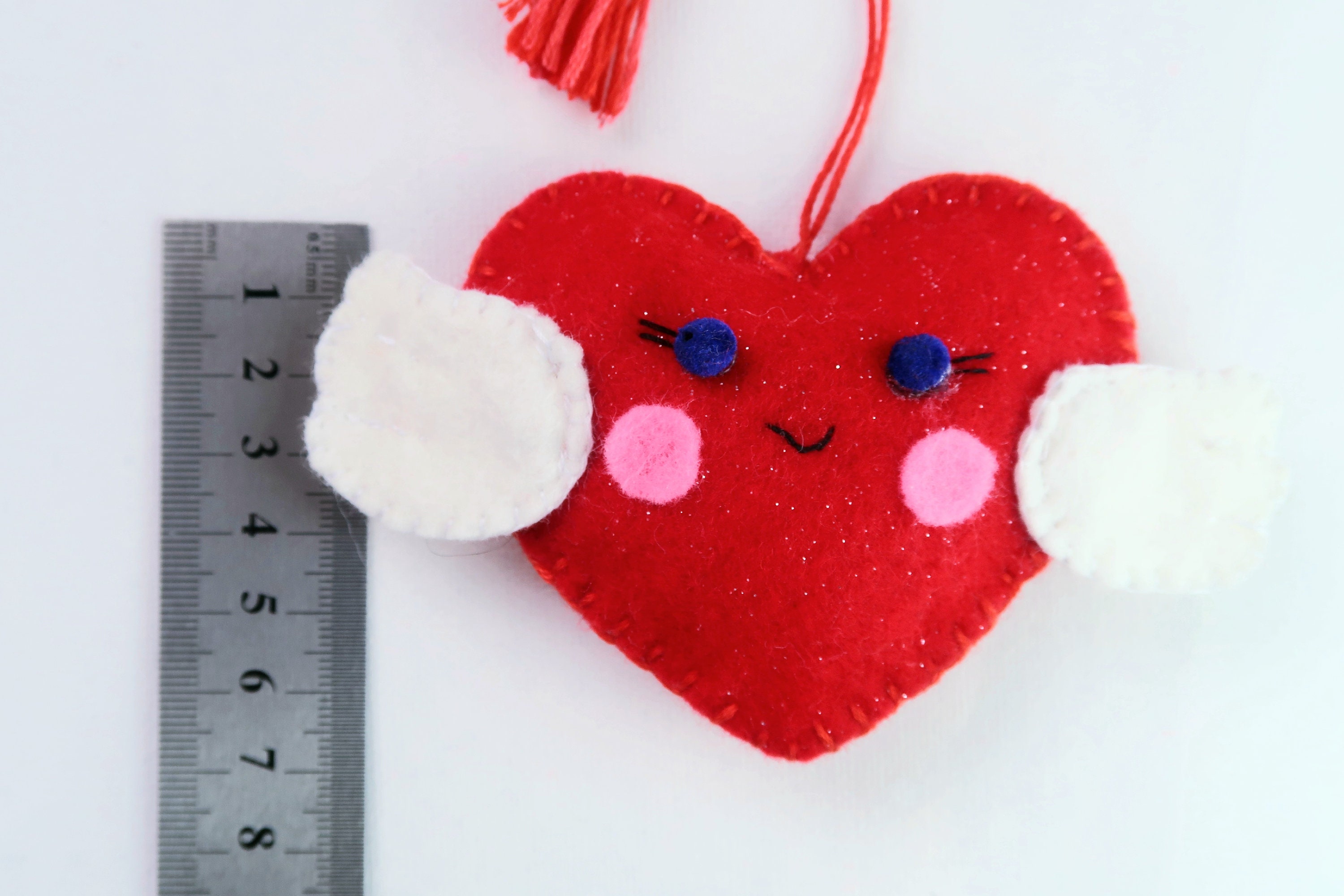 Handmade Heart Pocket Hug,heart Ornament,felted Heart Pin,valentines ...