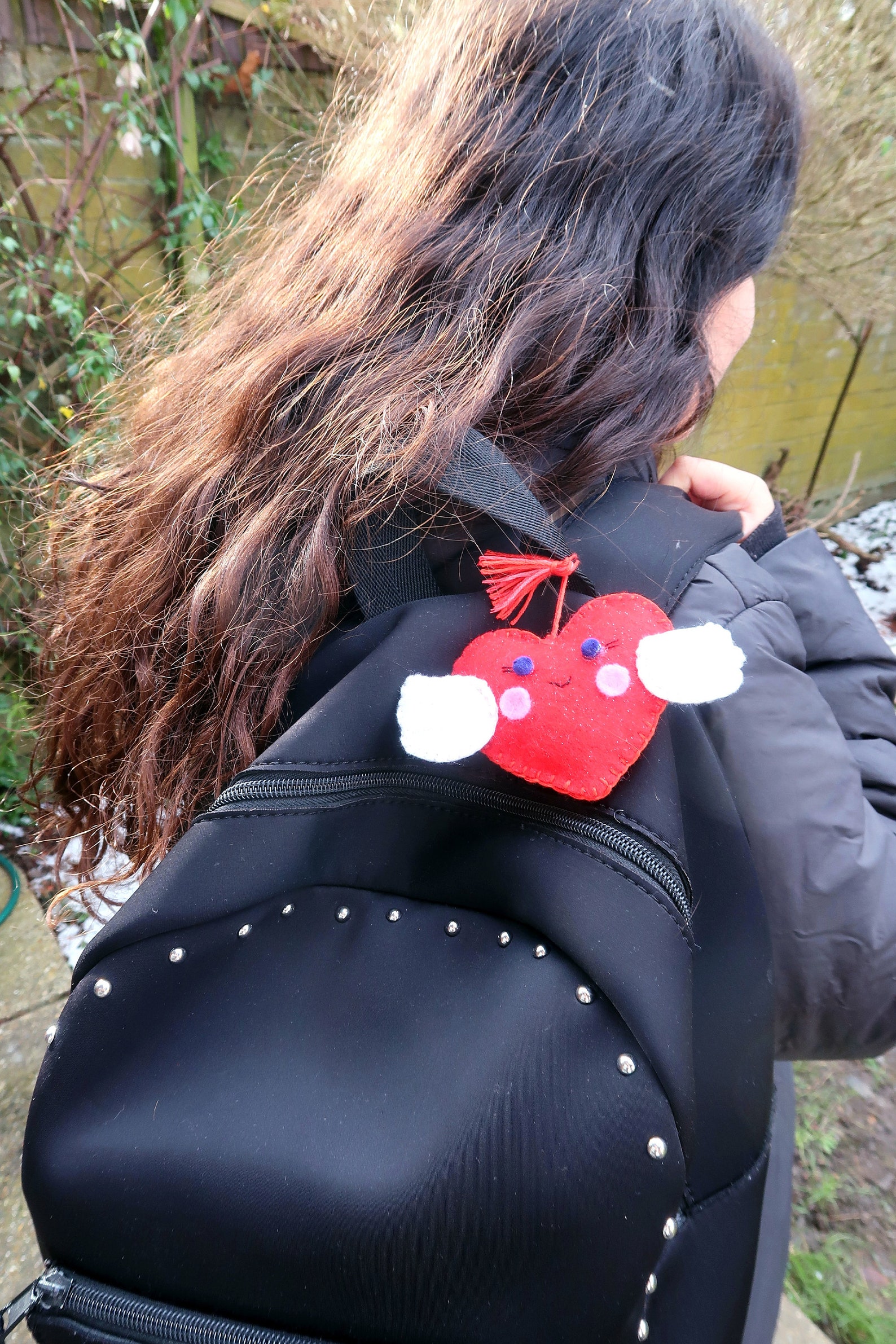 Handmade Heart Pocket Hug,heart Ornament,felted Heart Pin,valentines ...