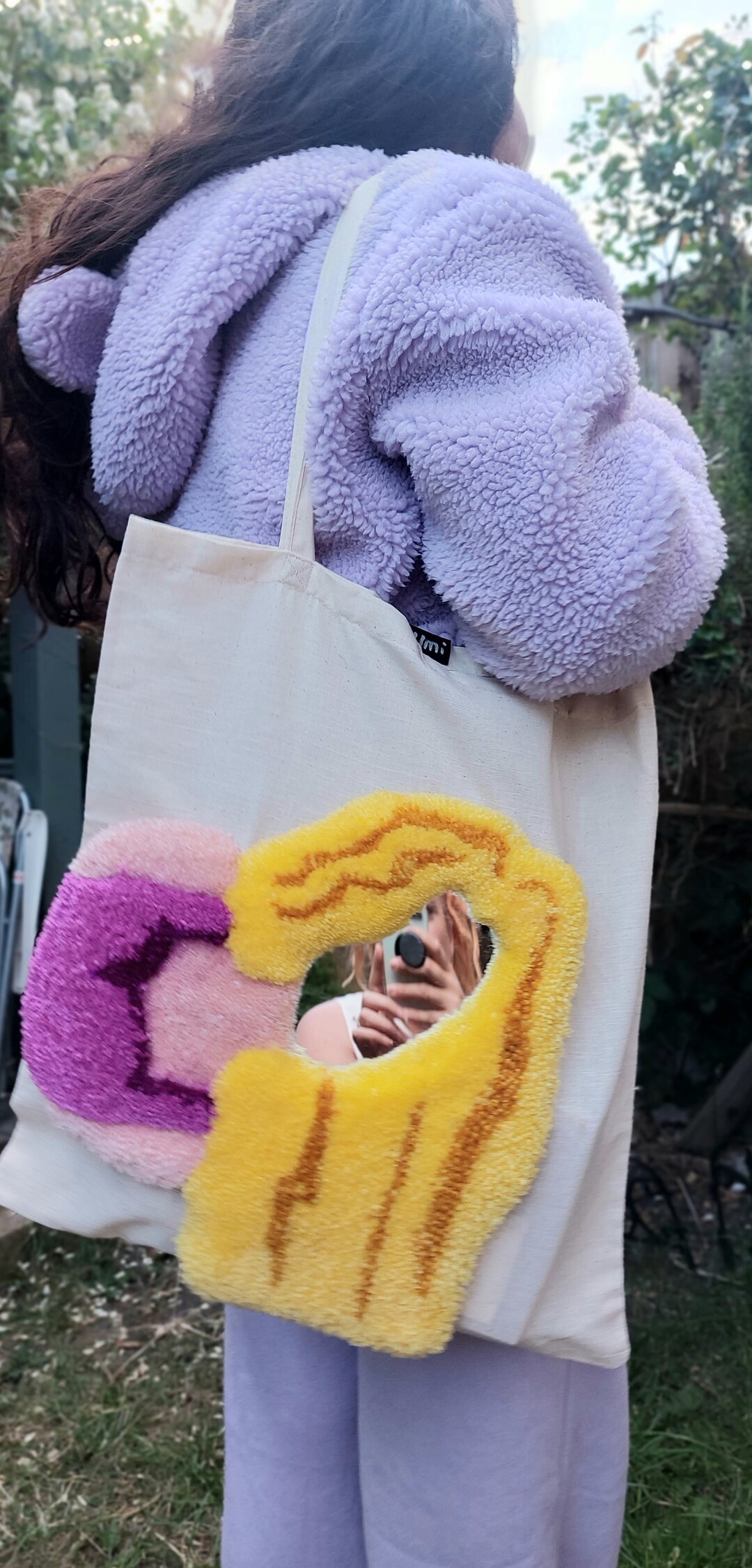 Handmade Woman Bag / Rapunzel / Tufting Bag / Tufted Bag / Shopping ...