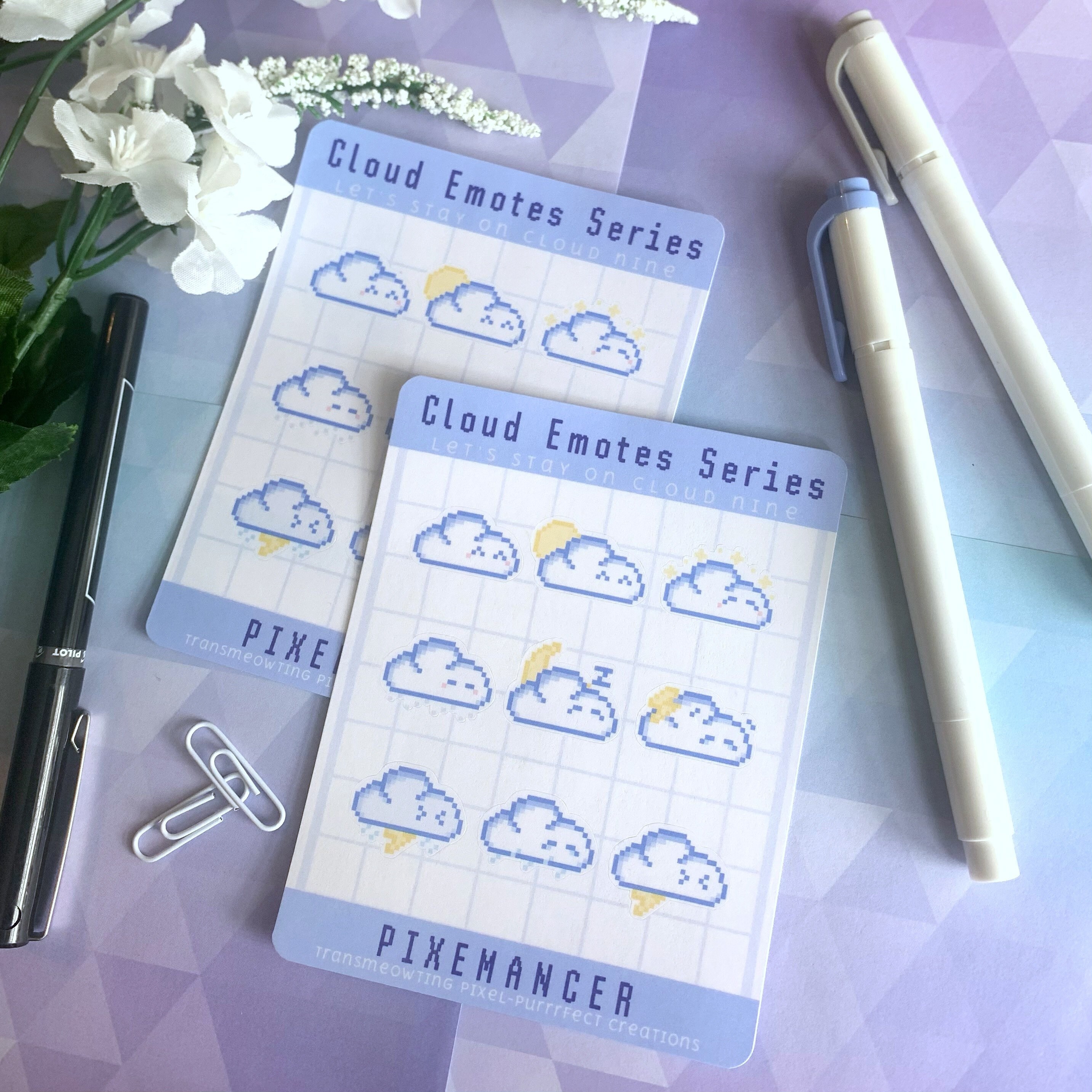 Pastel Sticker Sheet Bundle - Etsy