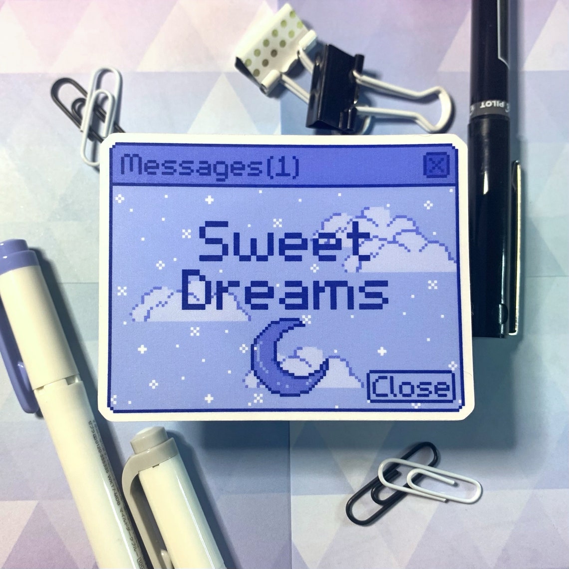 Aesthetic Pop-up Notification Pixel Sticker | Pixel Art | Retro Gamer ...