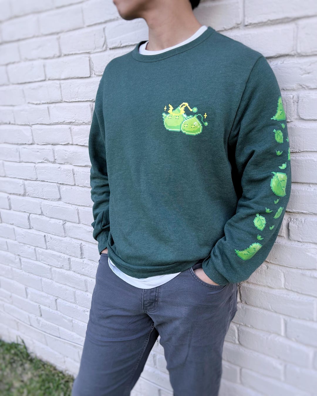 Maplestory-inspired Slime Pixel Sweater - Etsy