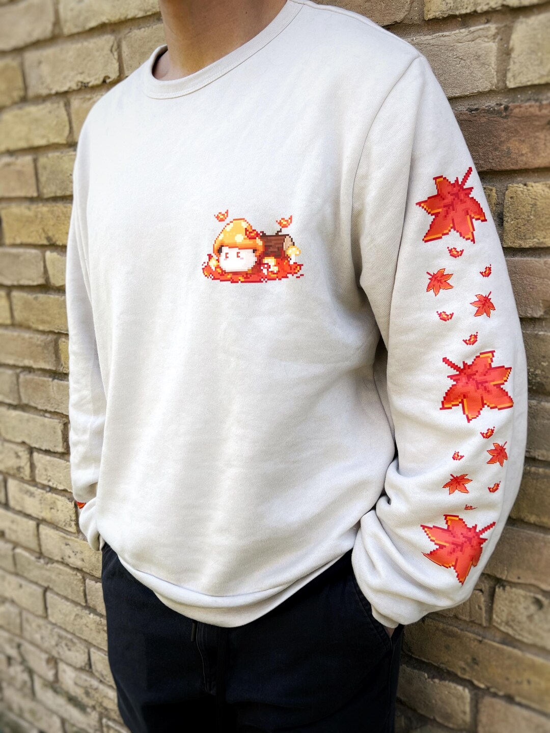 Maplestory-inspired Maple Pixel Sweater - Etsy