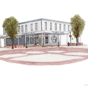 Toomer's Corner Auburn Watercolor Painting - Giclee Print - FREE ...