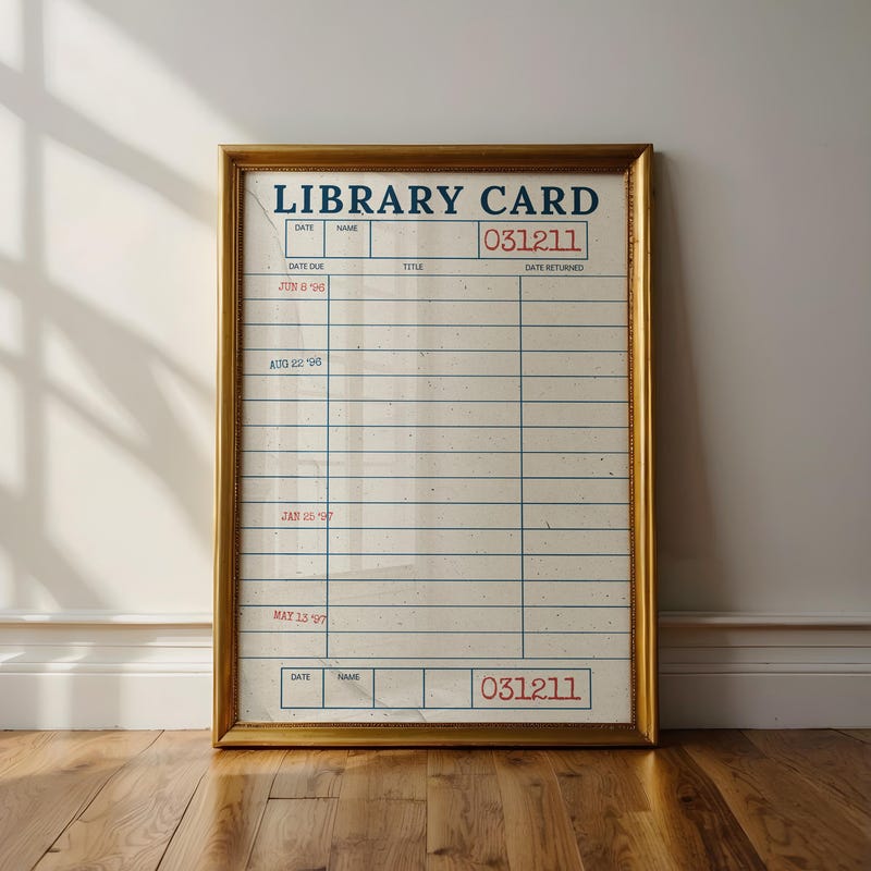 Library Card Catalog - Etsy