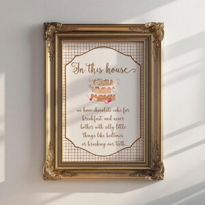 Practical Magic Inspired Kitchen Art Print: Owens Sisters Chocolate ...