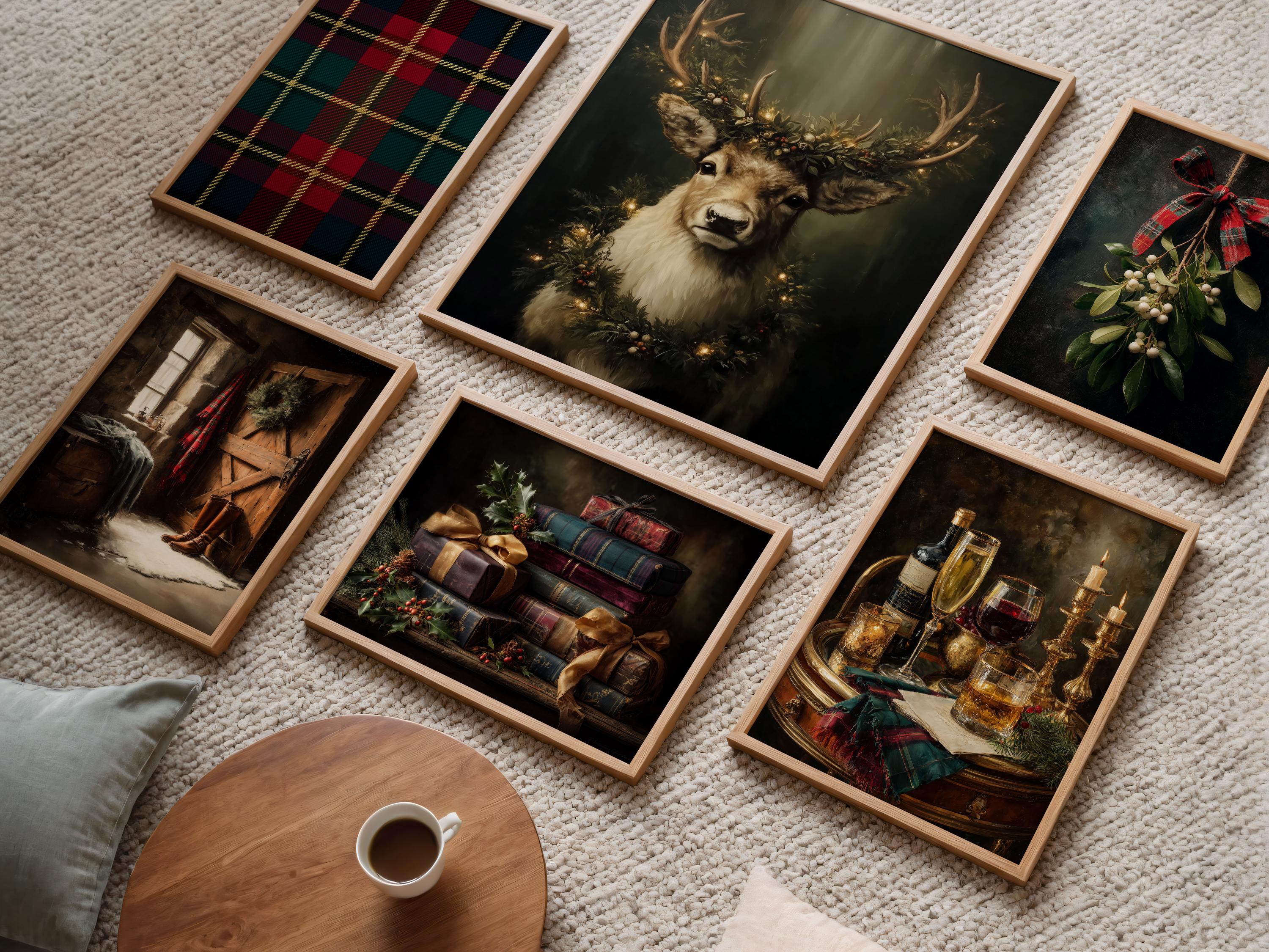 Ralph Lauren Christmas Gallery Wall Art Set: Equestrian Holiday Prints ...
